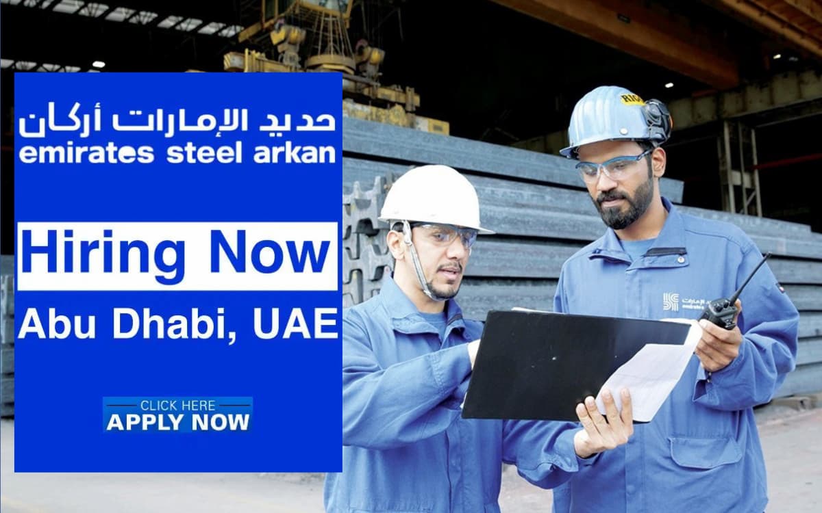 Emirates Steel Jobs Abu Dhabi, UAE 2023 - GoInter